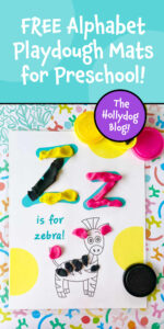 Free Alphabet Playdough Mats for Preschool! ⋆ The Hollydog Blog