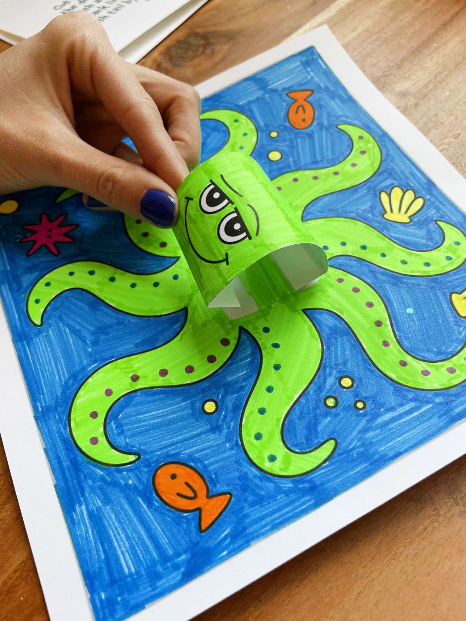 Paper Beach Crafts for Preschool (with free templates!) ⋆ The Hollydog Blog