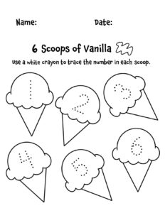 Free White Worksheets for Preschool (Color Learning) ⋆ The Hollydog Blog