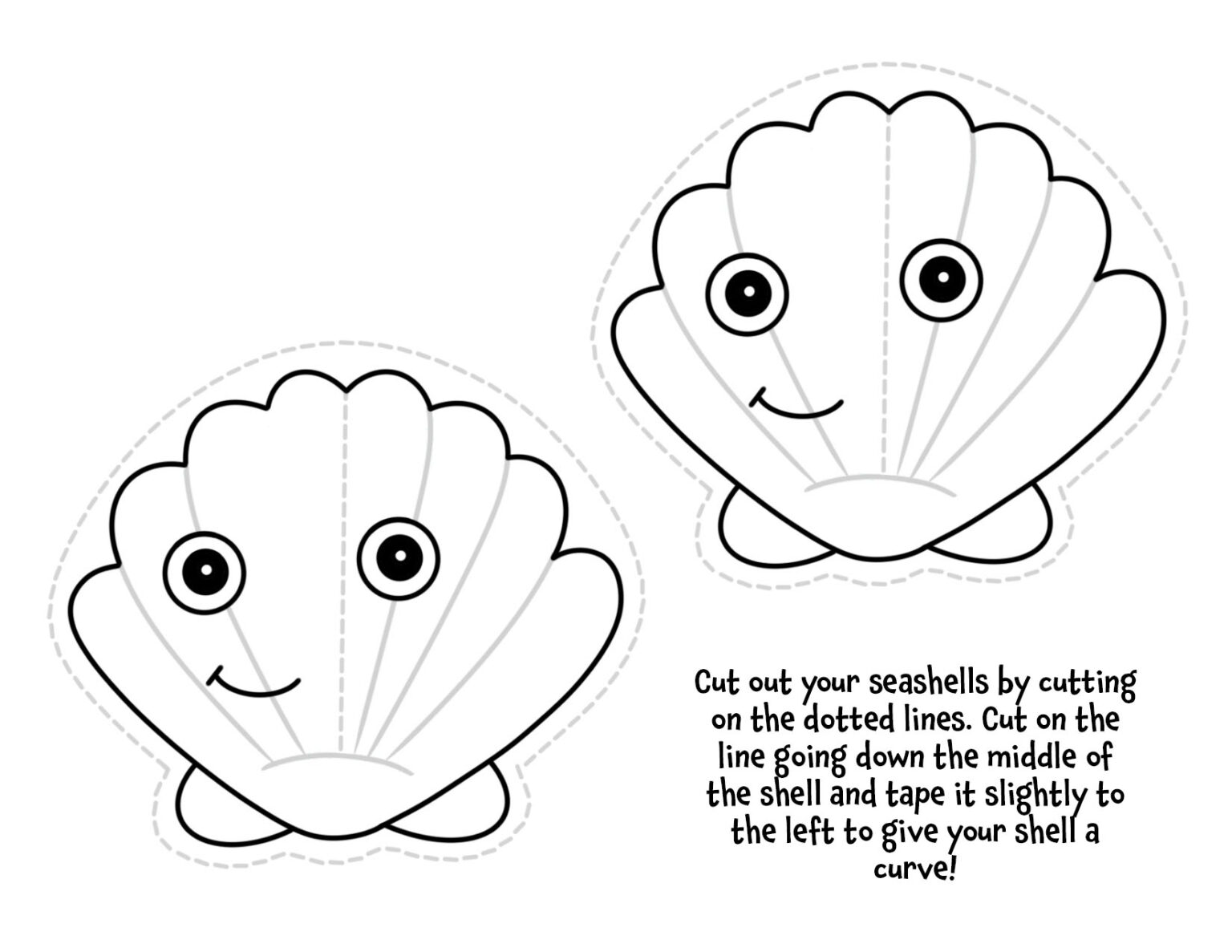 Paper Beach Crafts for Preschool (with free templates!) ⋆ The Hollydog Blog