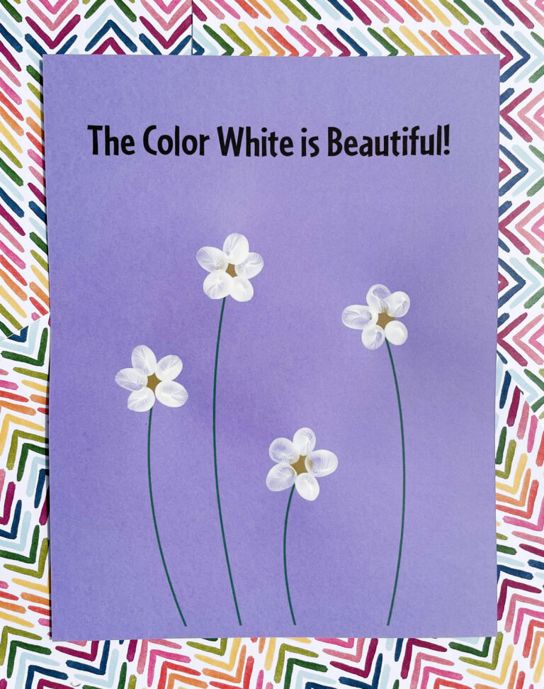 Free White Worksheets for Preschool (Color Learning) ⋆ The Hollydog Blog