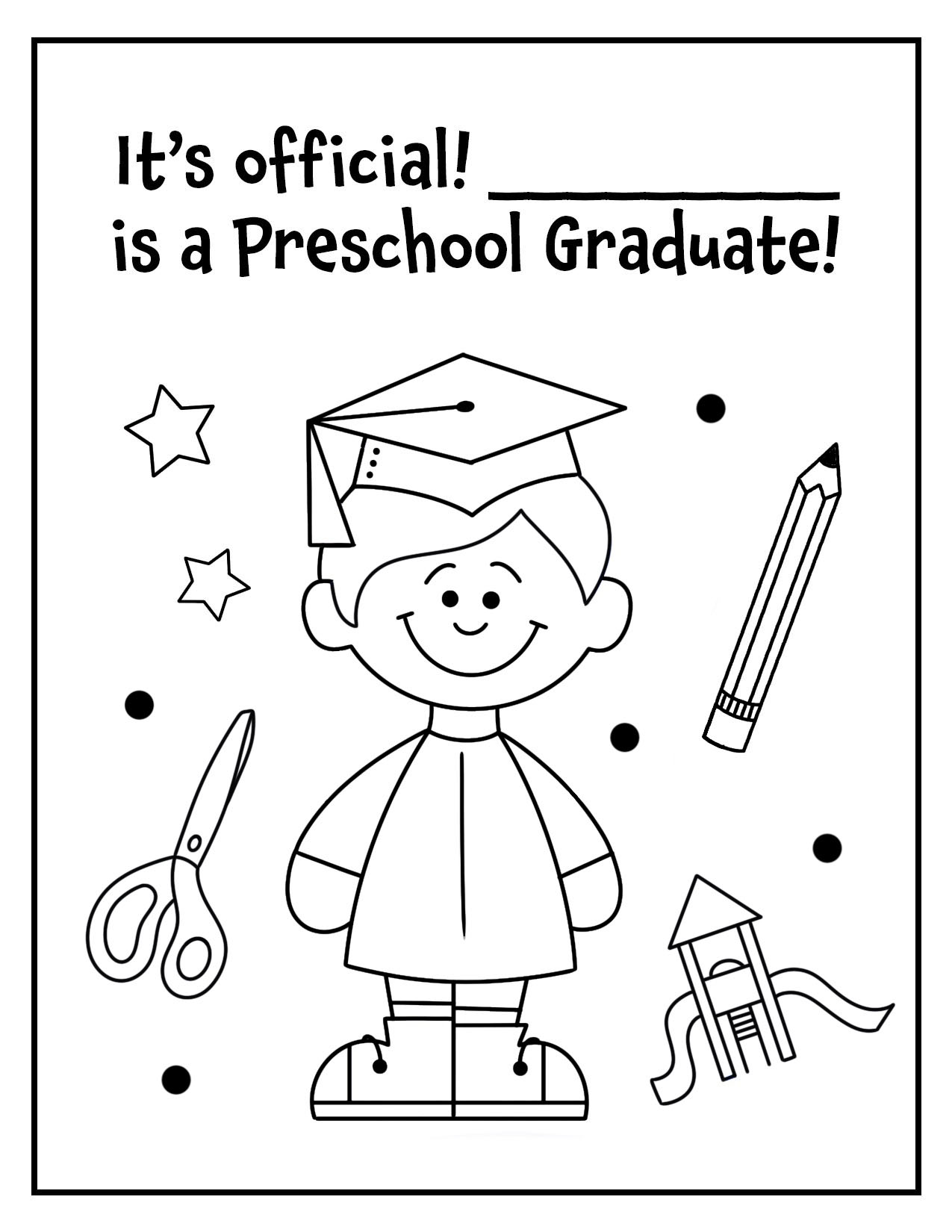 Free Preschool Graduation Printables! ⋆ The Hollydog Blog