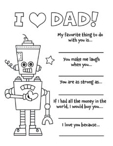 Free Father’s Day Printables and Father’s Day Craft for Preschool! ⋆ ...