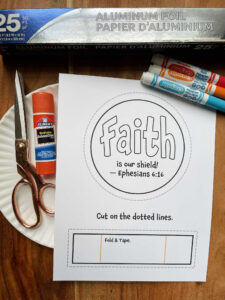 Free Shield of Faith Craft for Preschool! ⋆ The Hollydog Blog