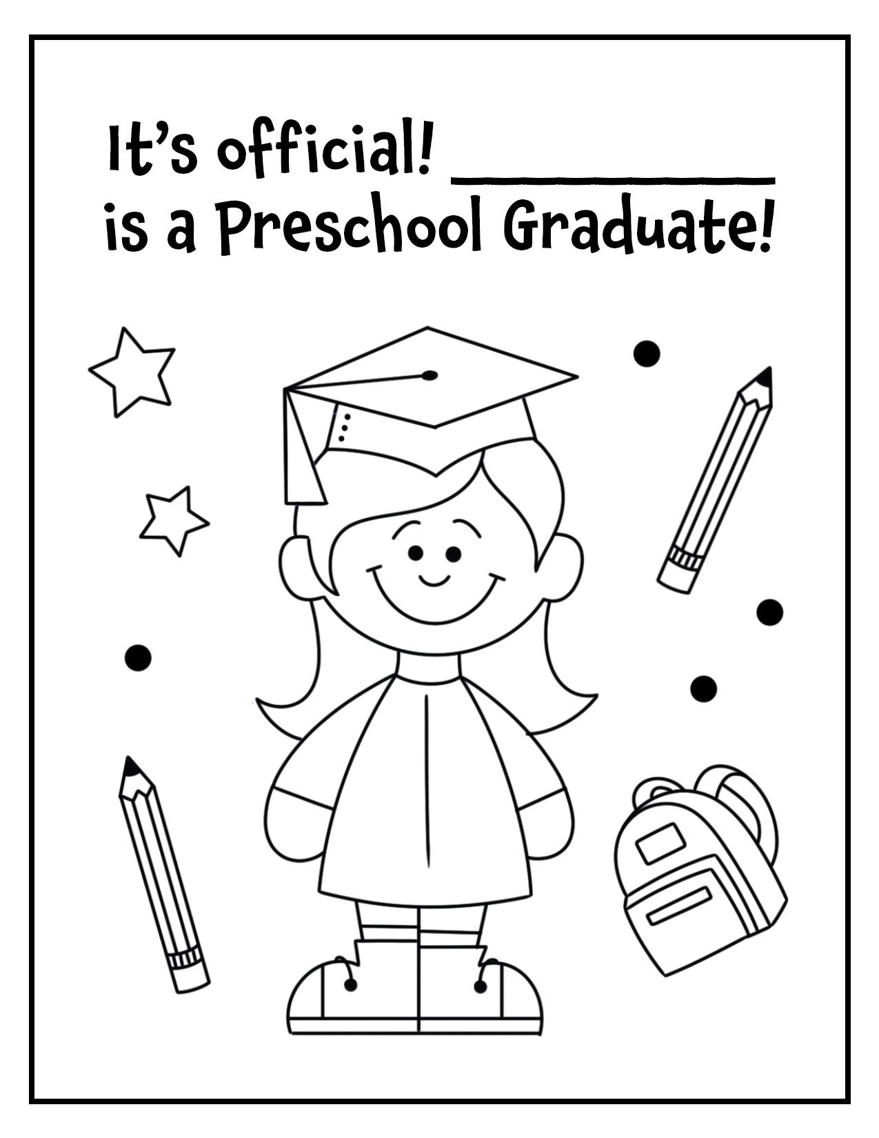 Free Preschool Graduation Printables! ⋆ The Hollydog Blog