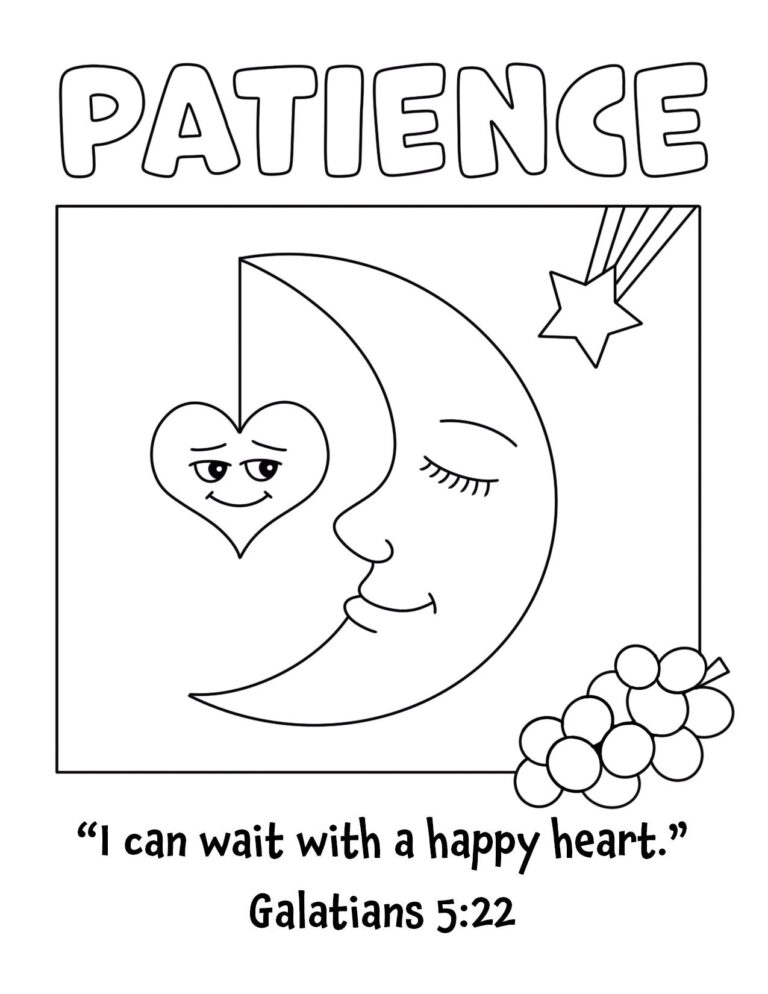 Free Fruit of the Spirit Coloring Pages for Kids! ⋆ The Hollydog Blog