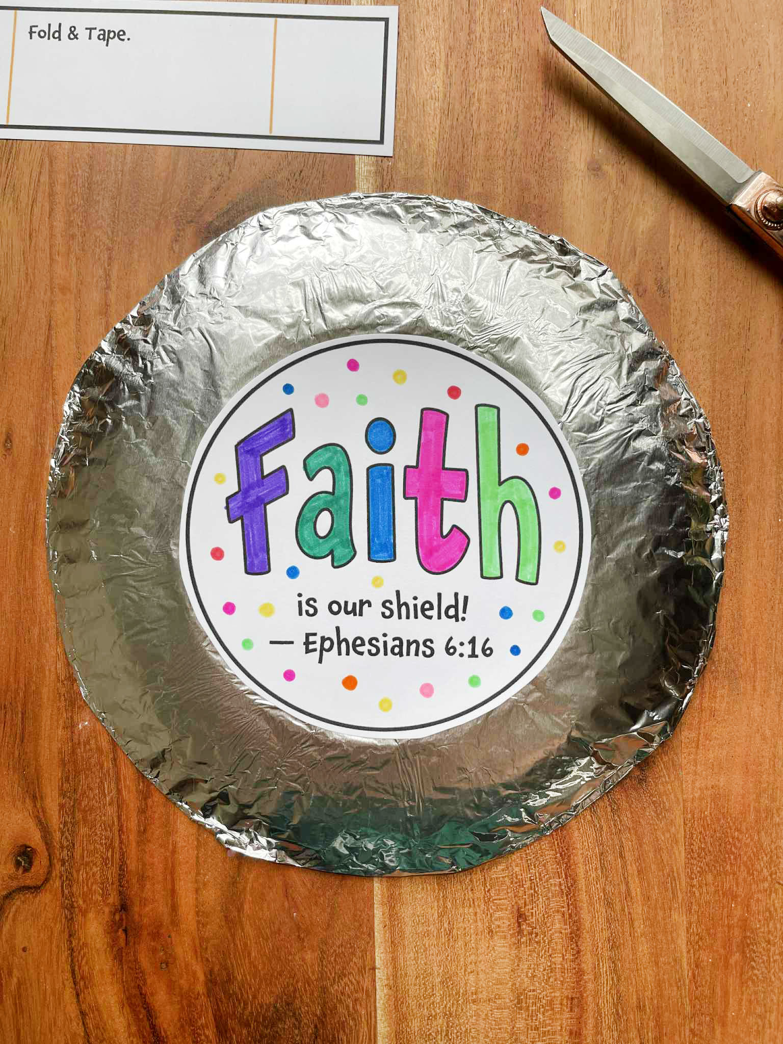 Free Shield of Faith Craft for Preschool! ⋆ The Hollydog Blog