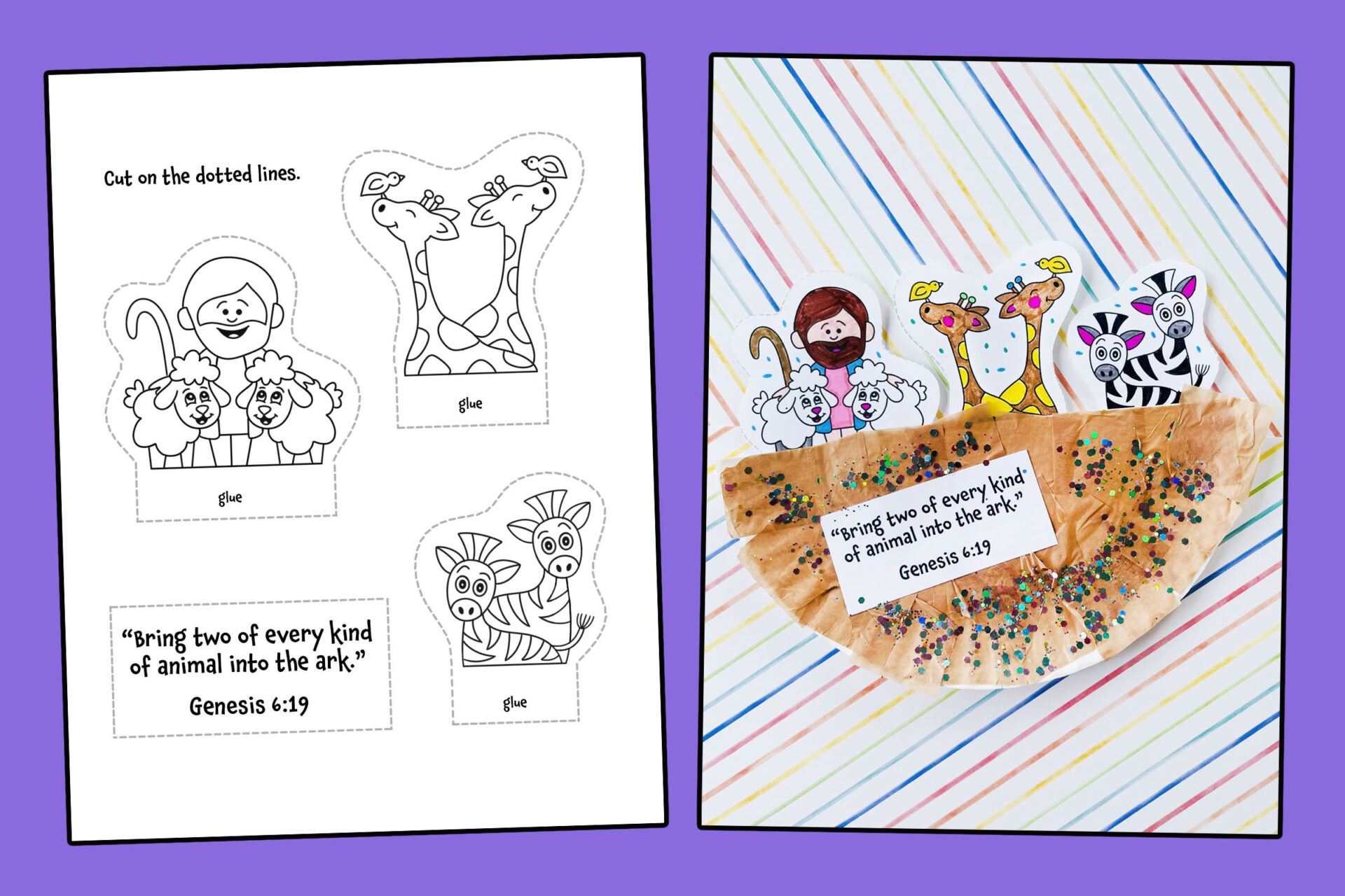 Free Noah's Ark Craft for Kids! ⋆ The Hollydog Blog