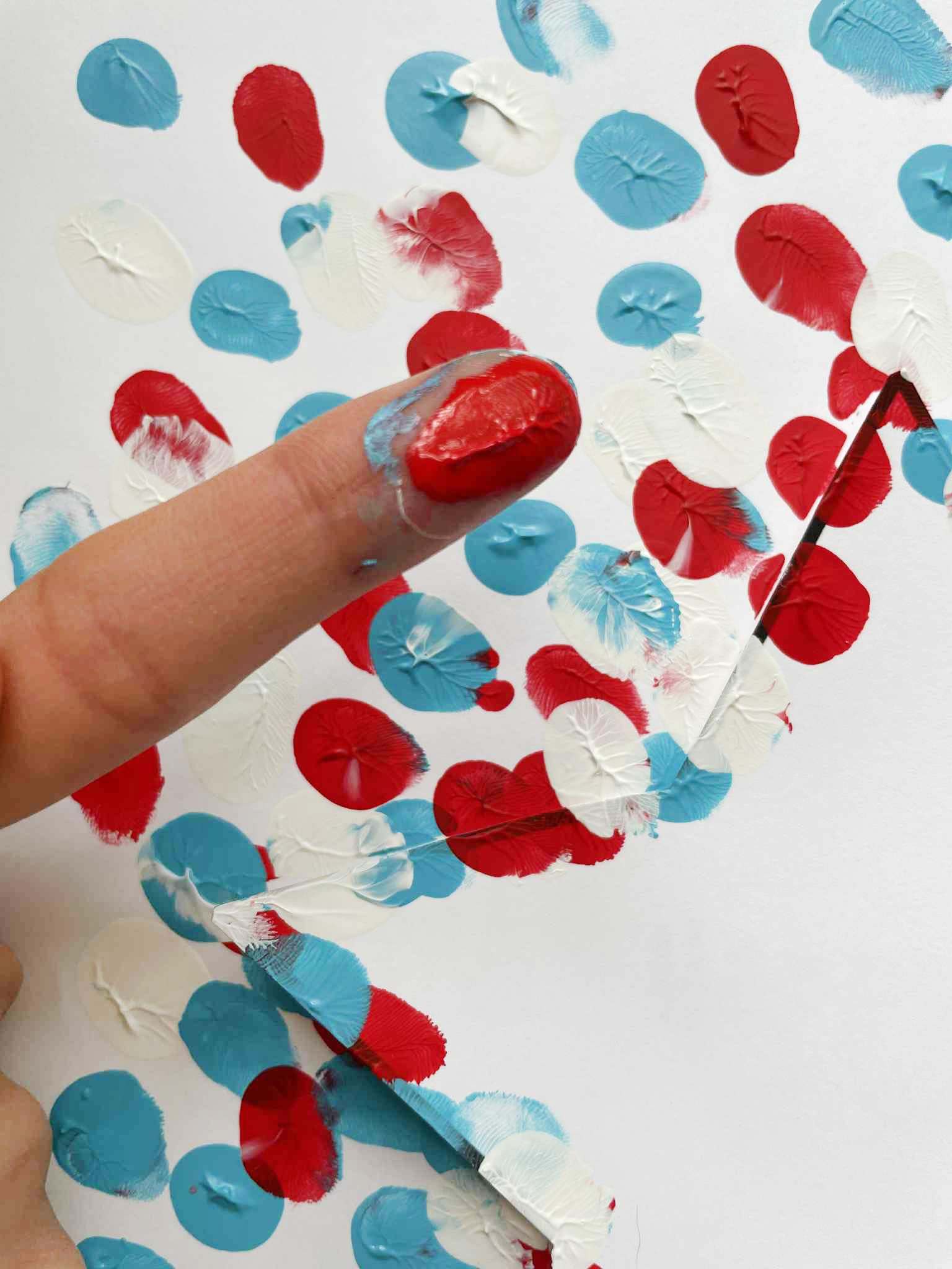 Free 4th of July Fingerprint Star Craft for Preschool! ⋆ The Hollydog Blog