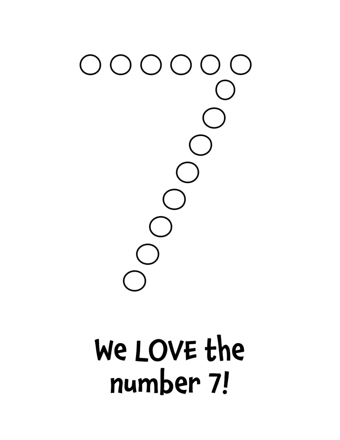 Free Q-Tip Painting Number Templates! ⋆ The Hollydog Blog