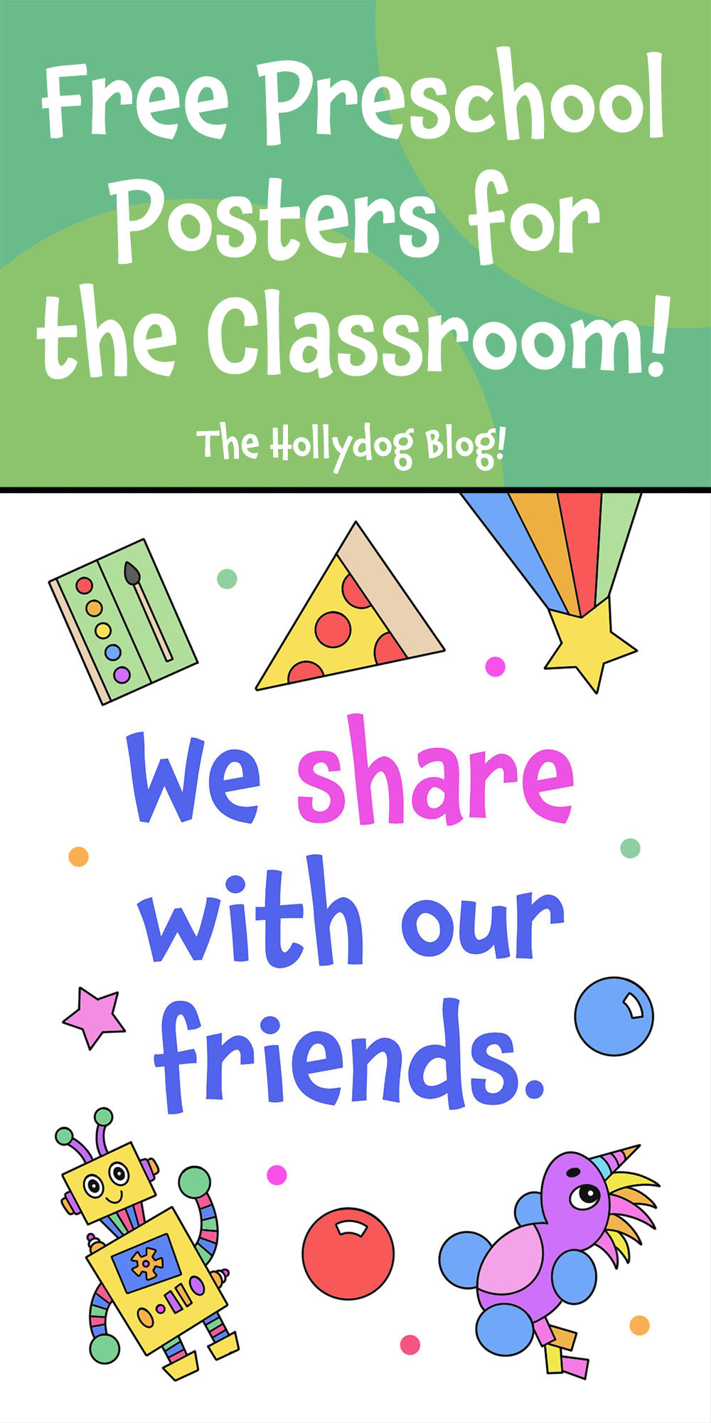 Free Printable Preschool Posters for the Classroom! ⋆ The Hollydog Blog