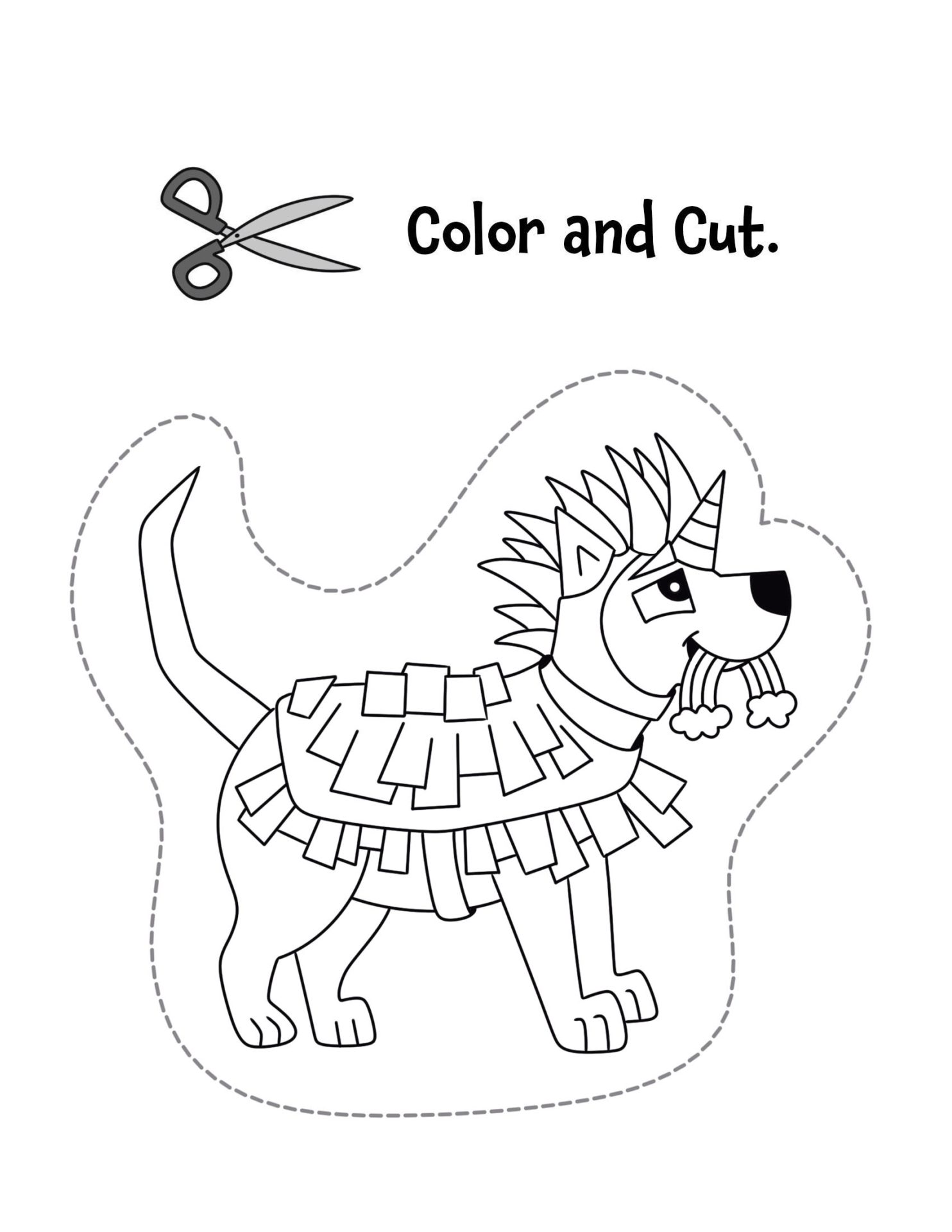 Free Halloween Cutting Practice Worksheets! ⋆ The Hollydog Blog