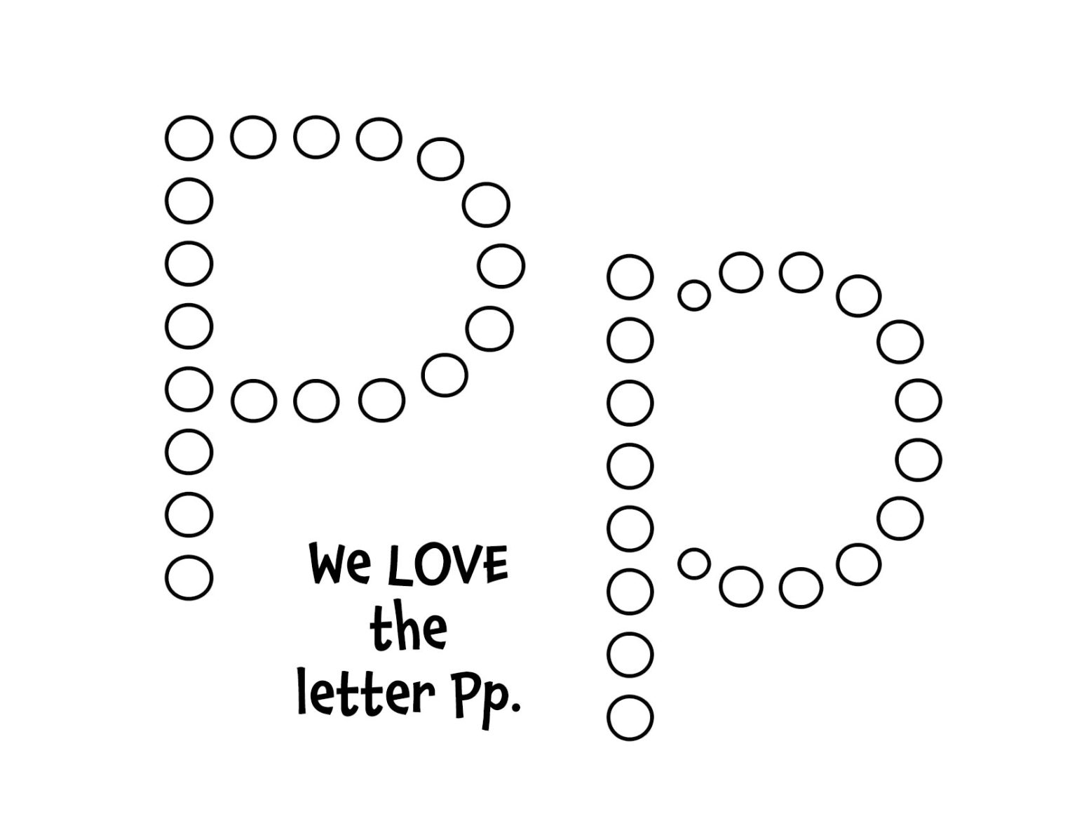 Free Q-Tip Painting Letter Templates! ⋆ The Hollydog Blog