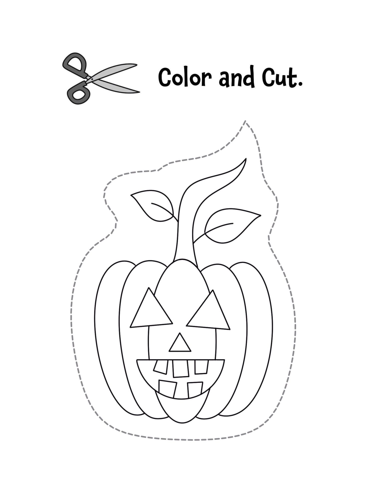 Free Halloween Cutting Practice Worksheets! ⋆ The Hollydog Blog