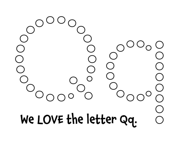 Free Q-Tip Painting Letter Templates! ⋆ The Hollydog Blog