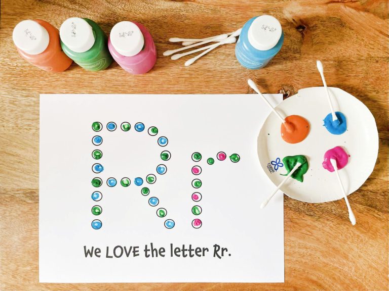 Free Q-Tip Painting Letter Templates! ⋆ The Hollydog Blog