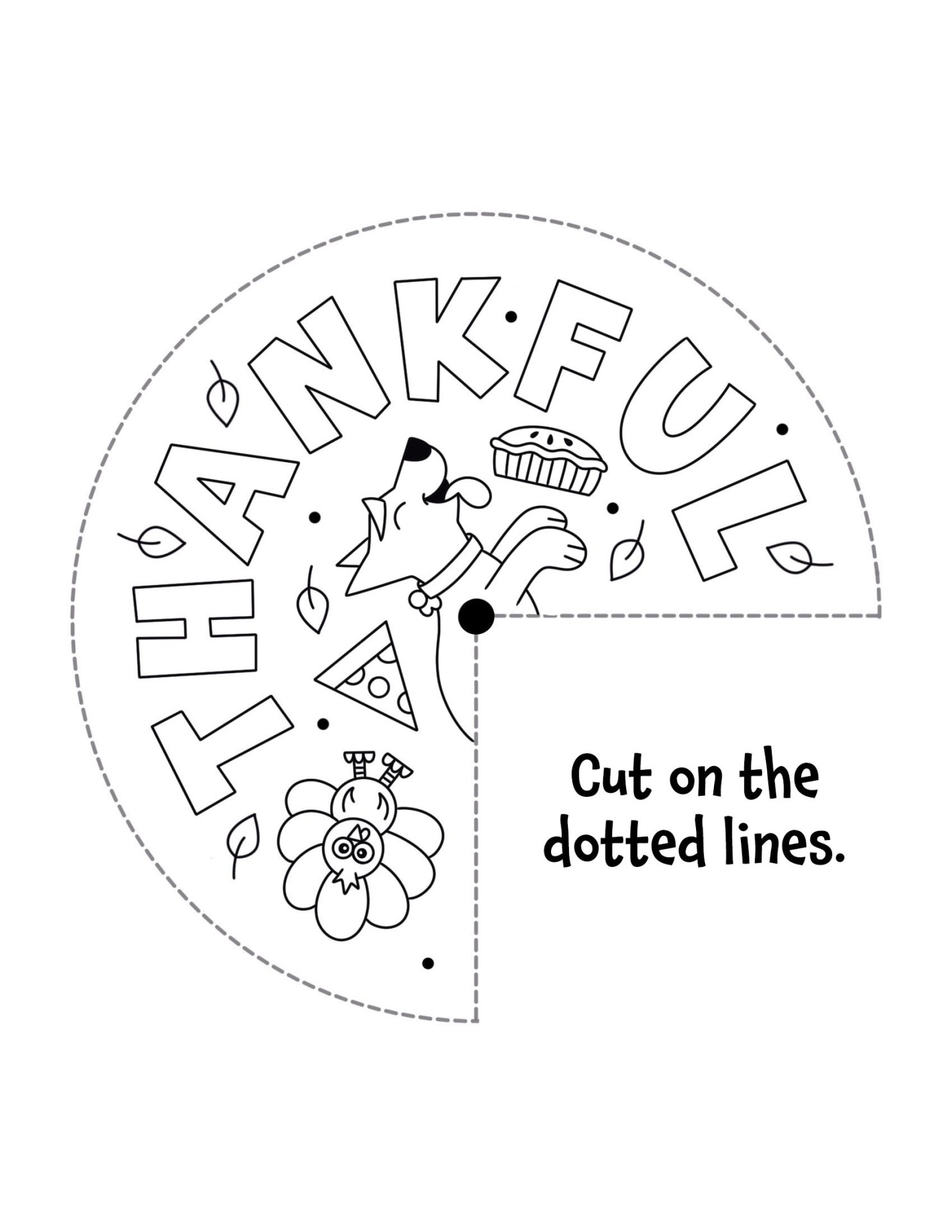 Free Thankful Wheel Craft for Kids! ⋆ The Hollydog Blog