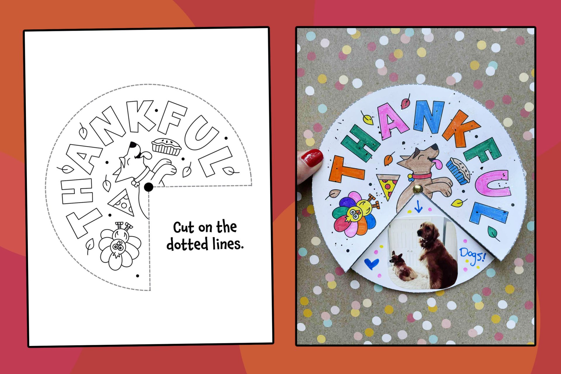 Free Thankful Wheel Craft for Kids! ⋆ The Hollydog Blog