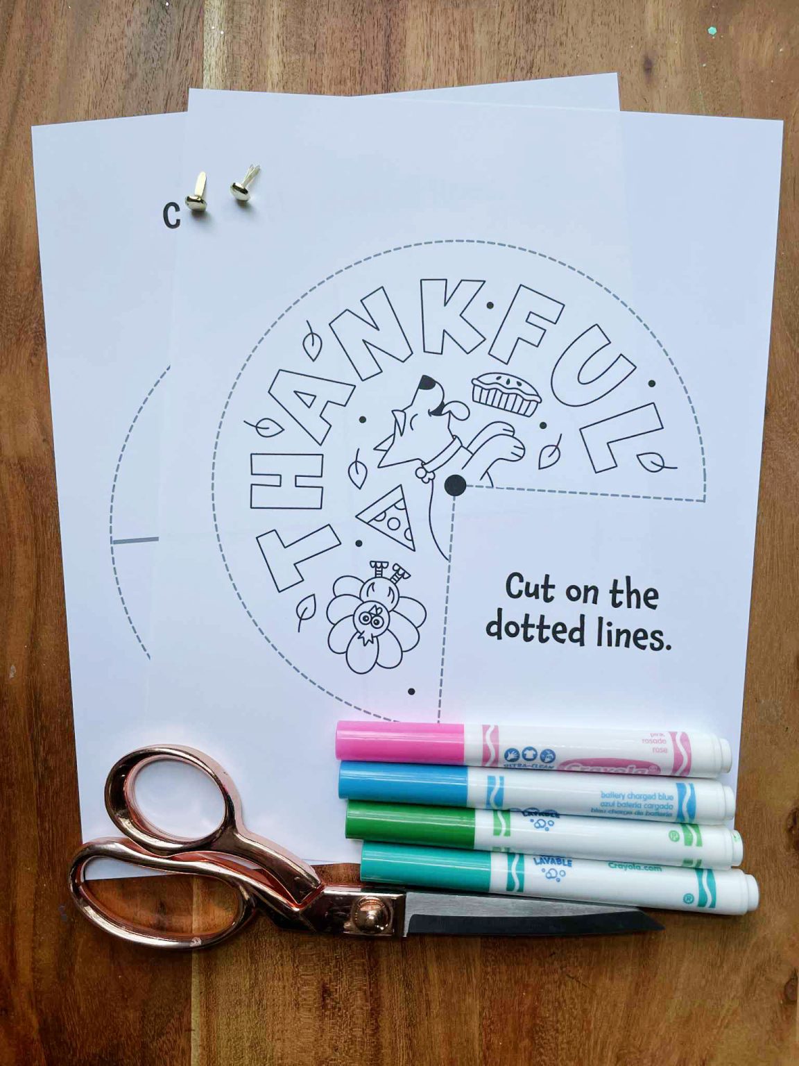 Free Thankful Wheel Craft for Kids! ⋆ The Hollydog Blog