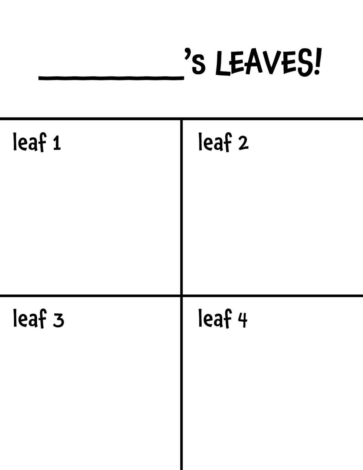 Free Leaf Craft Templates for Preschool ⋆ The Hollydog Blog