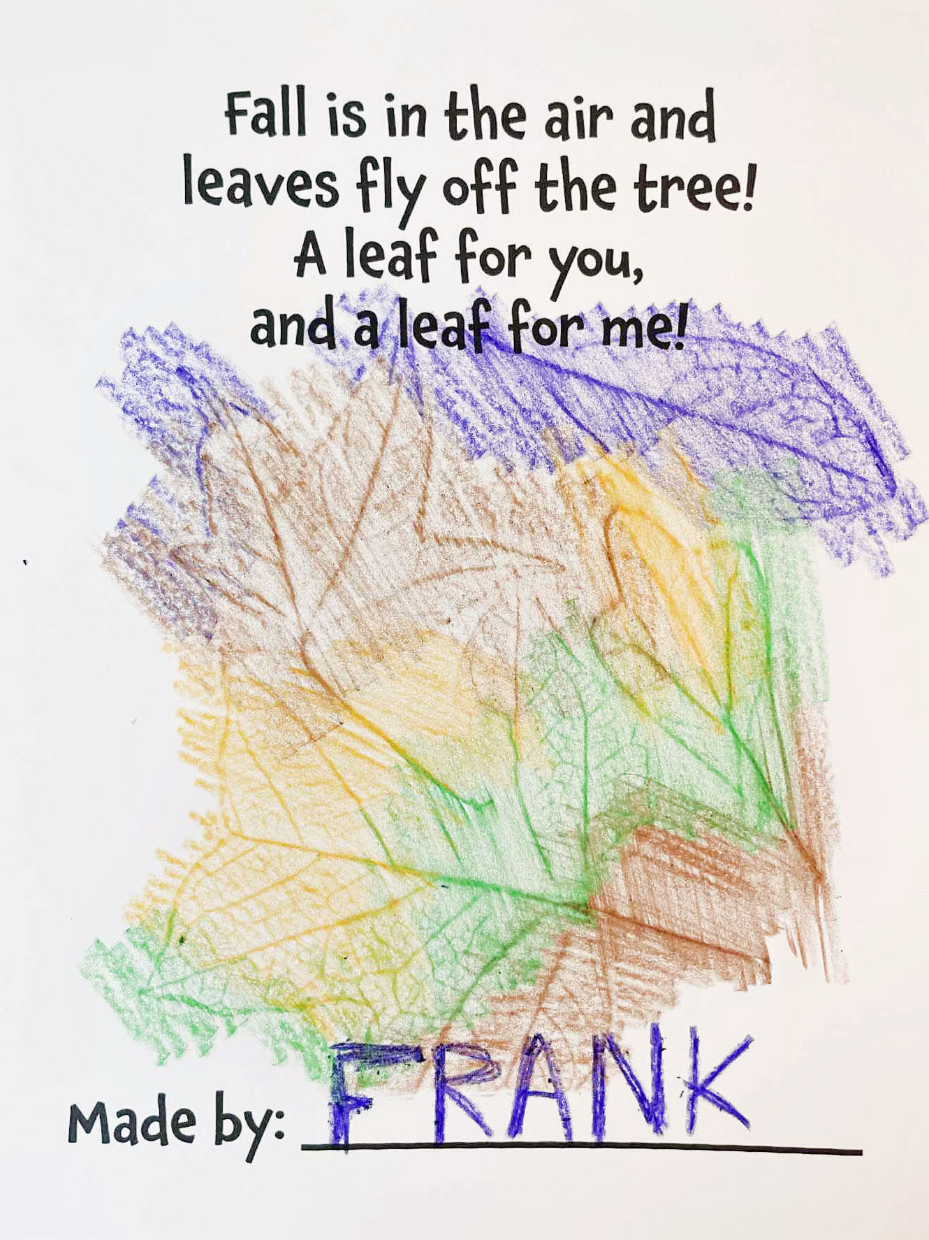 Free Leaf Craft Templates for Preschool ⋆ The Hollydog Blog