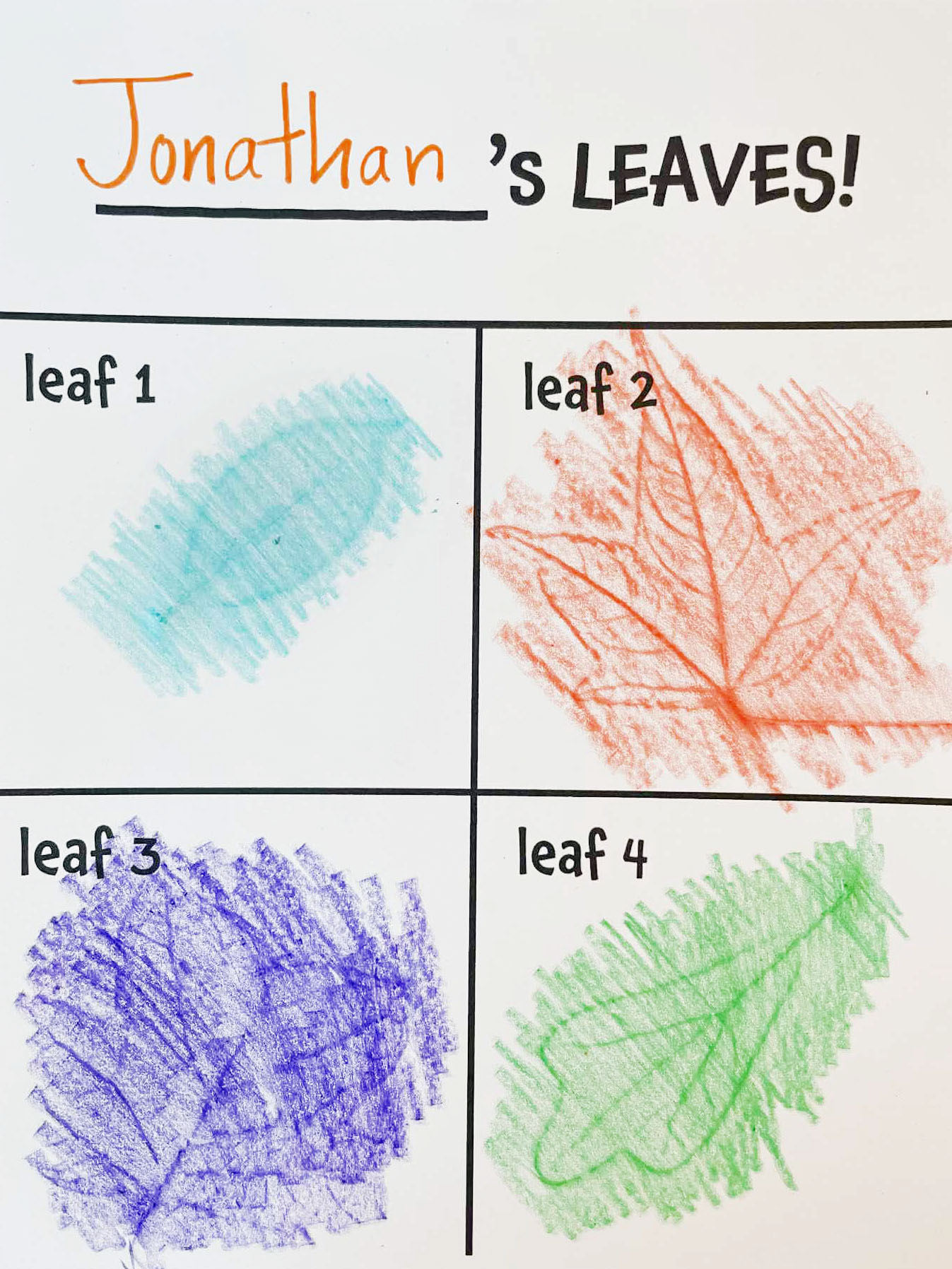 Free Leaf Craft Templates for Preschool ⋆ The Hollydog Blog