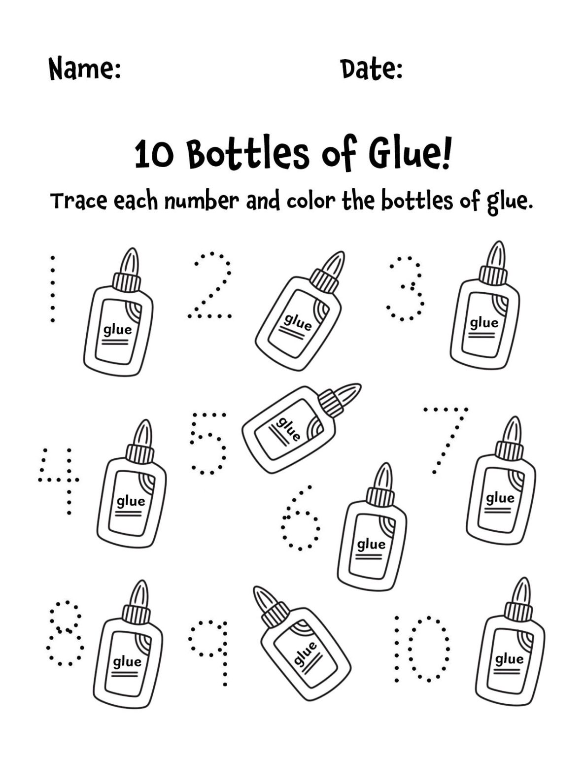 Cute Back-to-School Craft & Printables for Preschool! ⋆ The Hollydog Blog