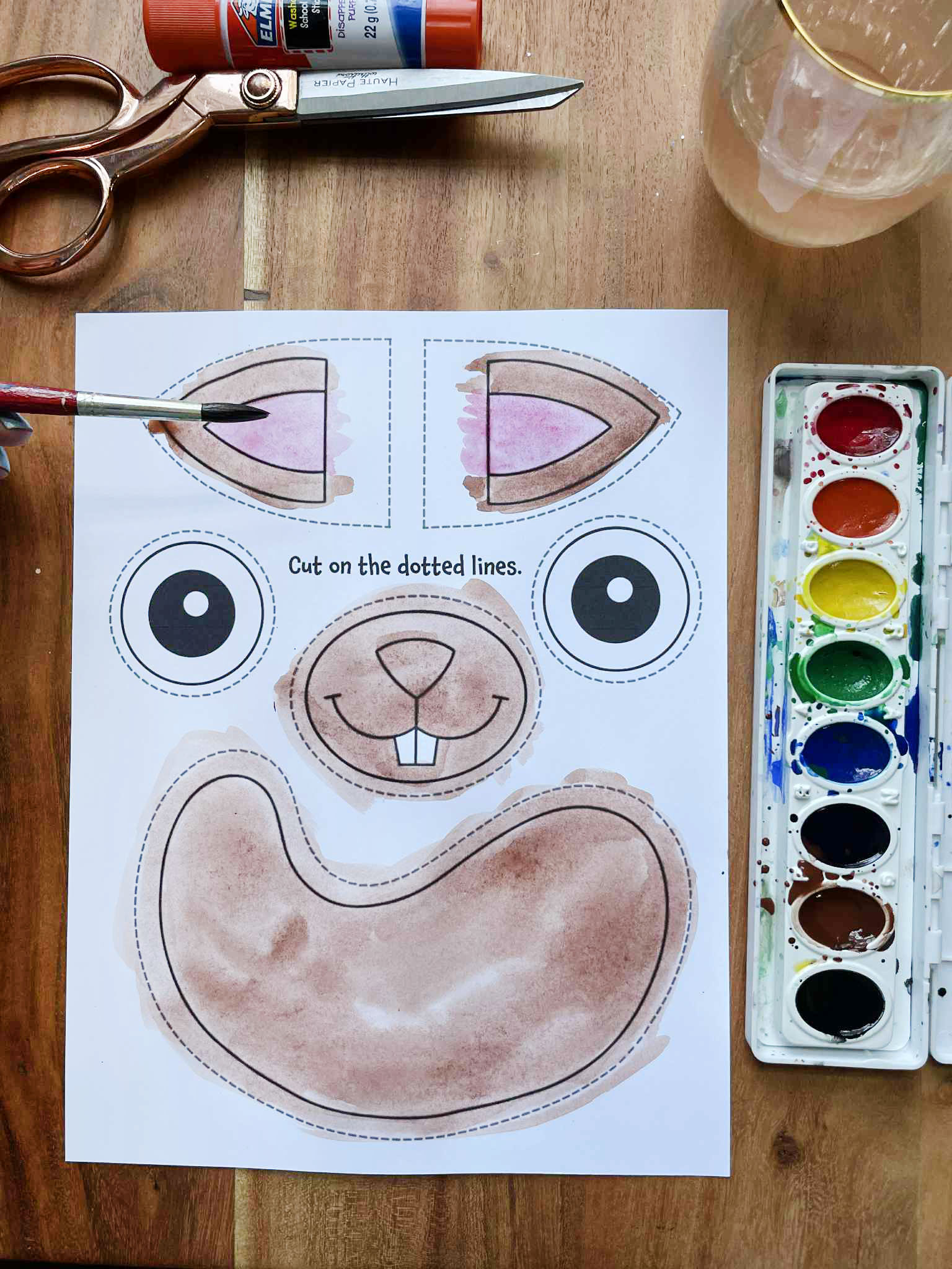 Free Squirrel Craft for Preschool! ⋆ The Hollydog Blog