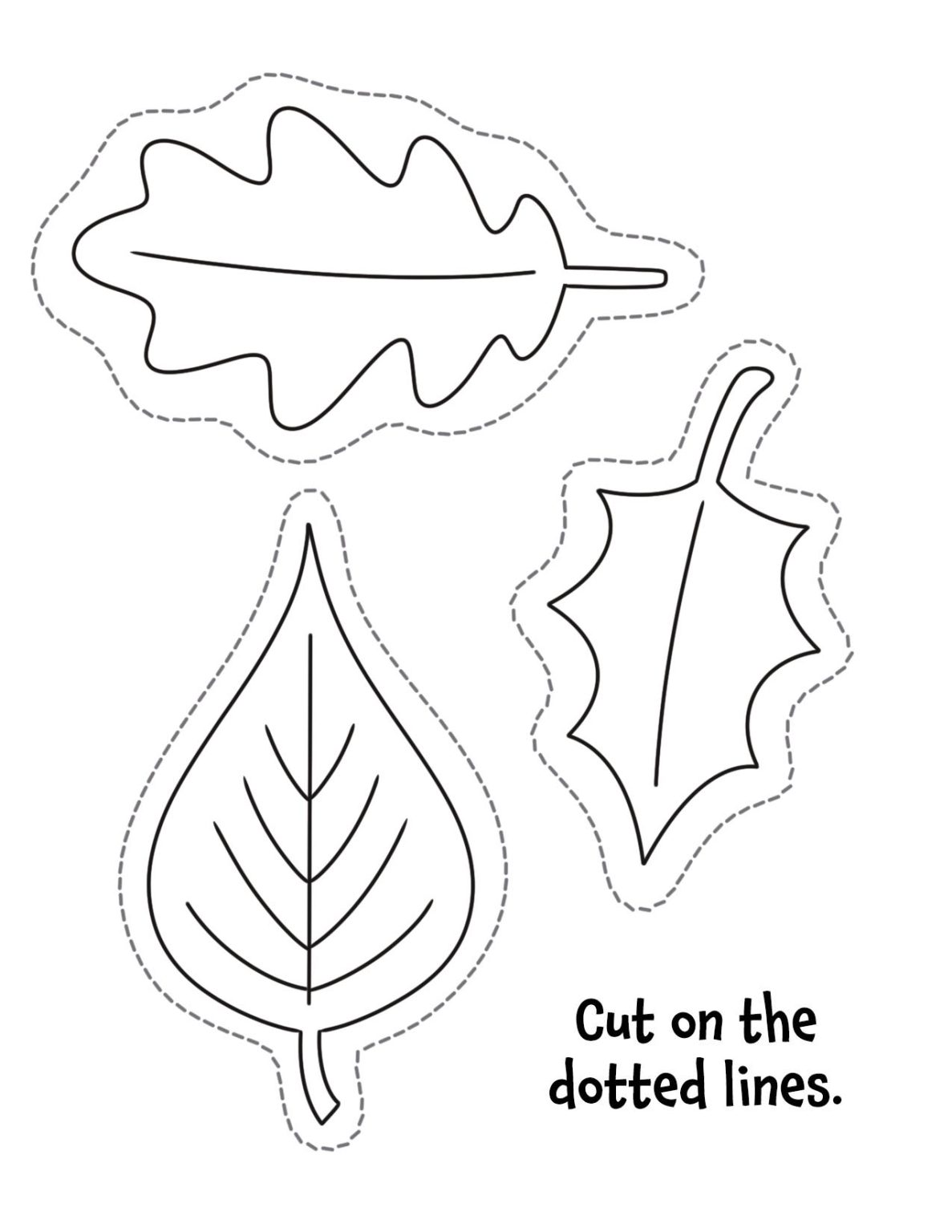 Free Leaf Craft Templates for Preschool ⋆ The Hollydog Blog