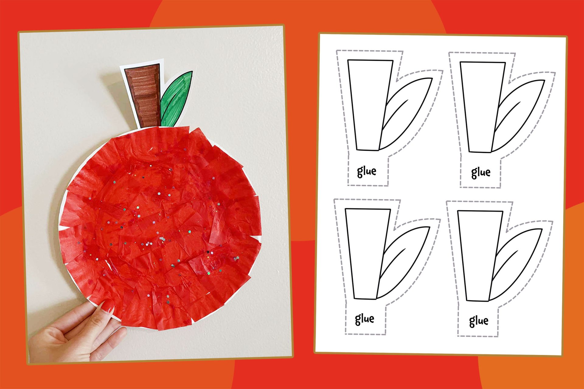Simple Apple Craft for Preschool! ⋆ The Hollydog Blog