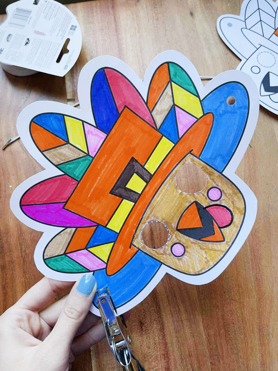 Free Printable Turkey Mask Craft for Preschool! ⋆ The Hollydog Blog