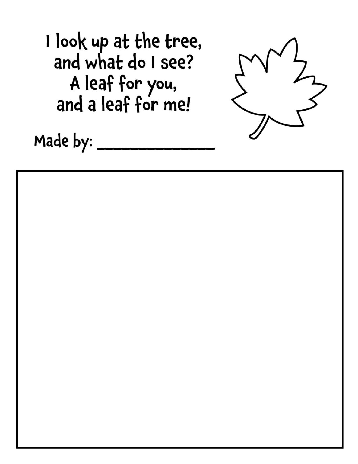 Free Leaf Craft Templates for Preschool ⋆ The Hollydog Blog