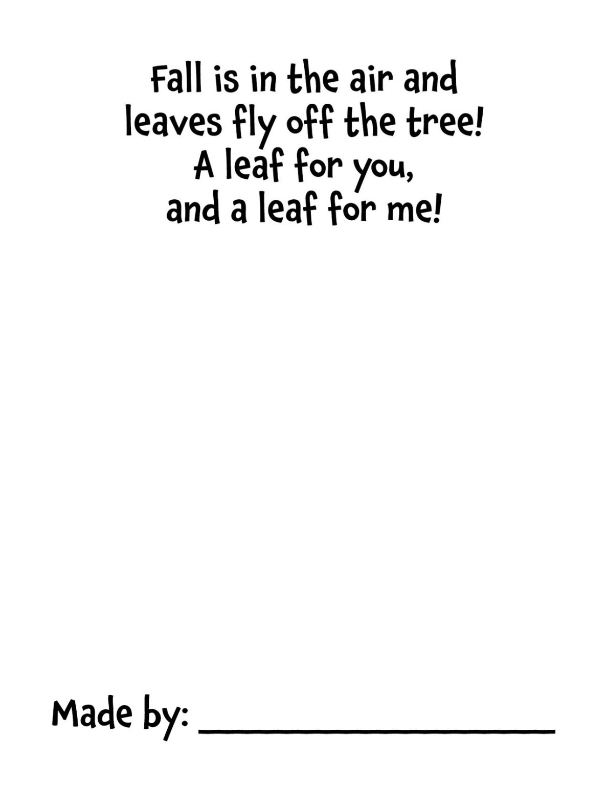 Free Leaf Craft Templates for Preschool ⋆ The Hollydog Blog