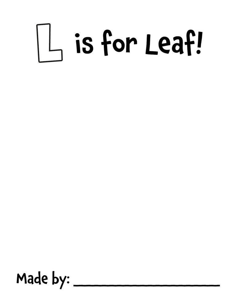 Free Leaf Craft Templates for Preschool ⋆ The Hollydog Blog
