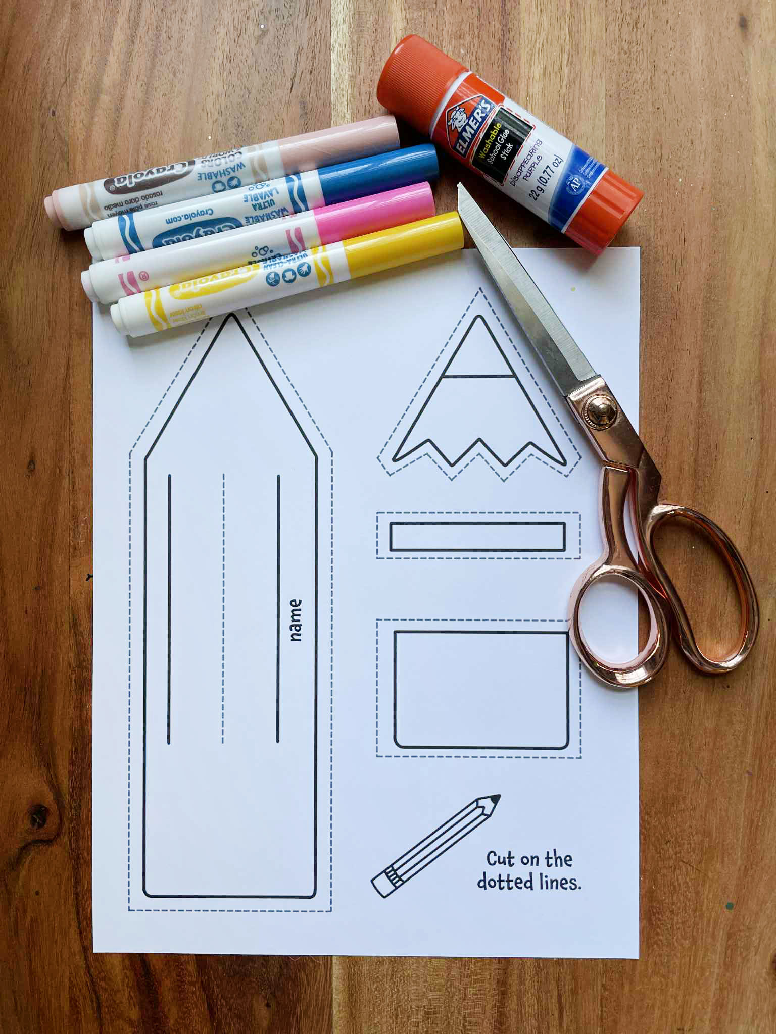 Cute Back-to-School Craft & Printables for Preschool! ⋆ The Hollydog Blog