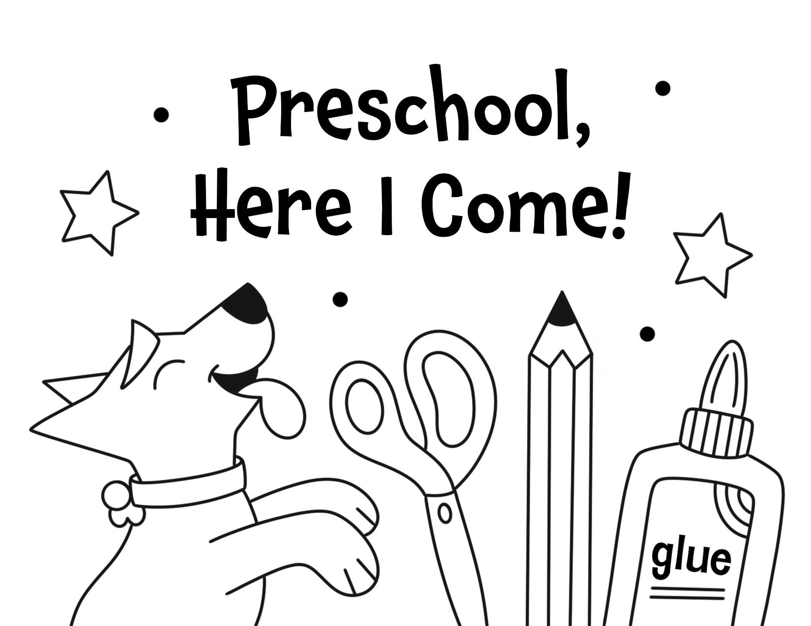 Cute Back-to-School Craft & Printables for Preschool! ⋆ The Hollydog Blog