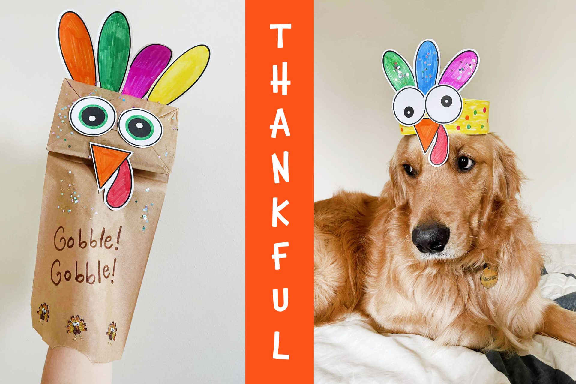 Free Turkey Headband Craft for Preschool! ⋆ The Hollydog Blog