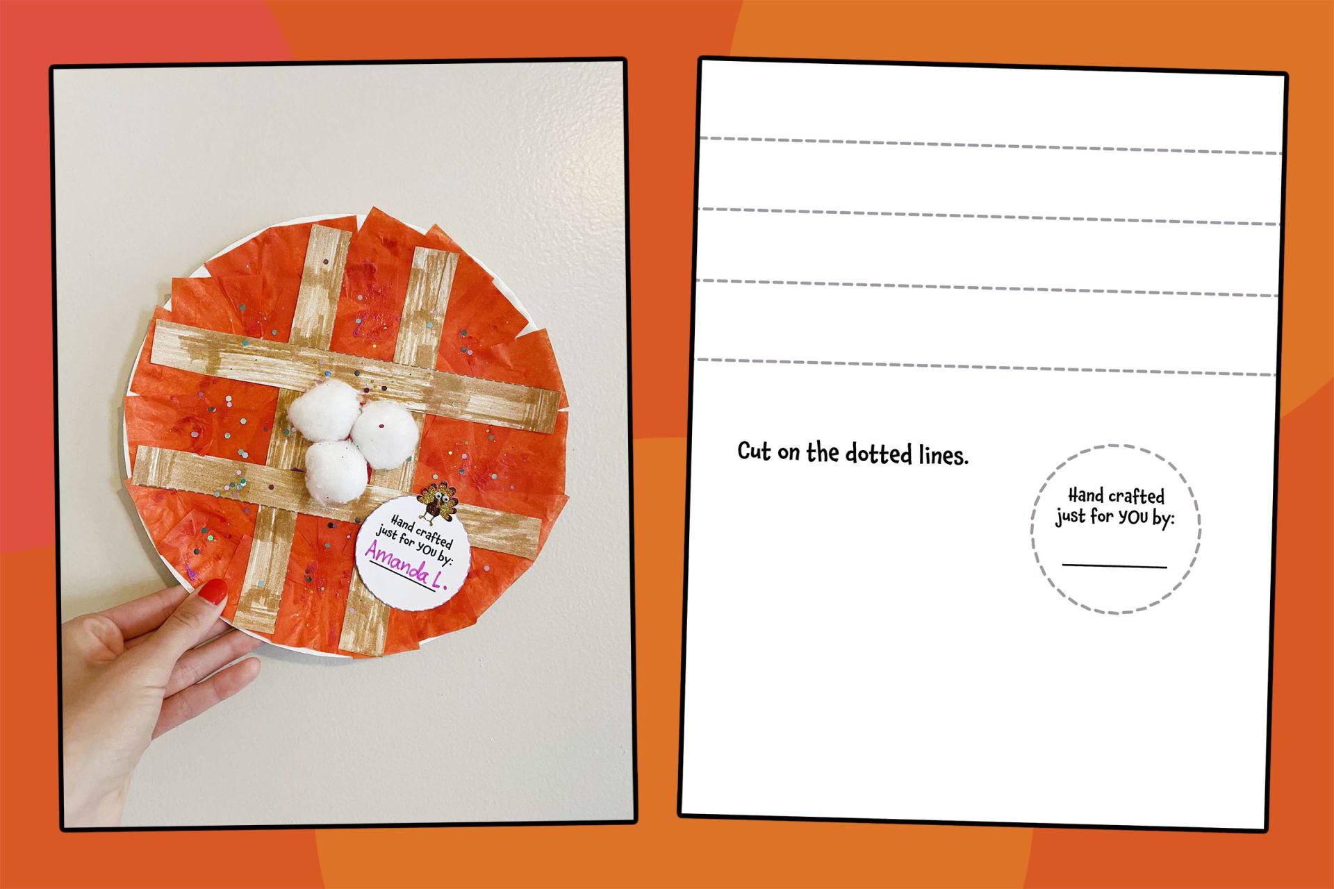 Cute Pumpkin Pie Craft for Preschool! ⋆ The Hollydog Blog