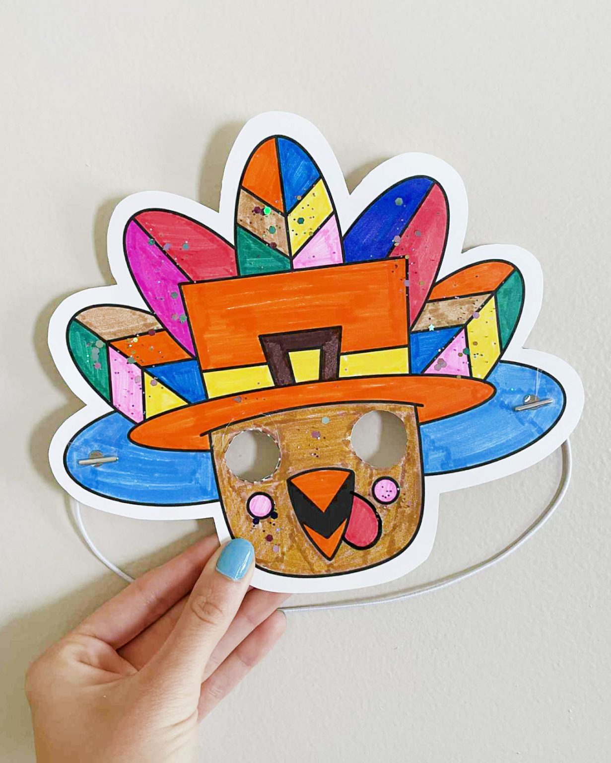 Free Printable Turkey Mask Craft for Preschool! ⋆ The Hollydog Blog