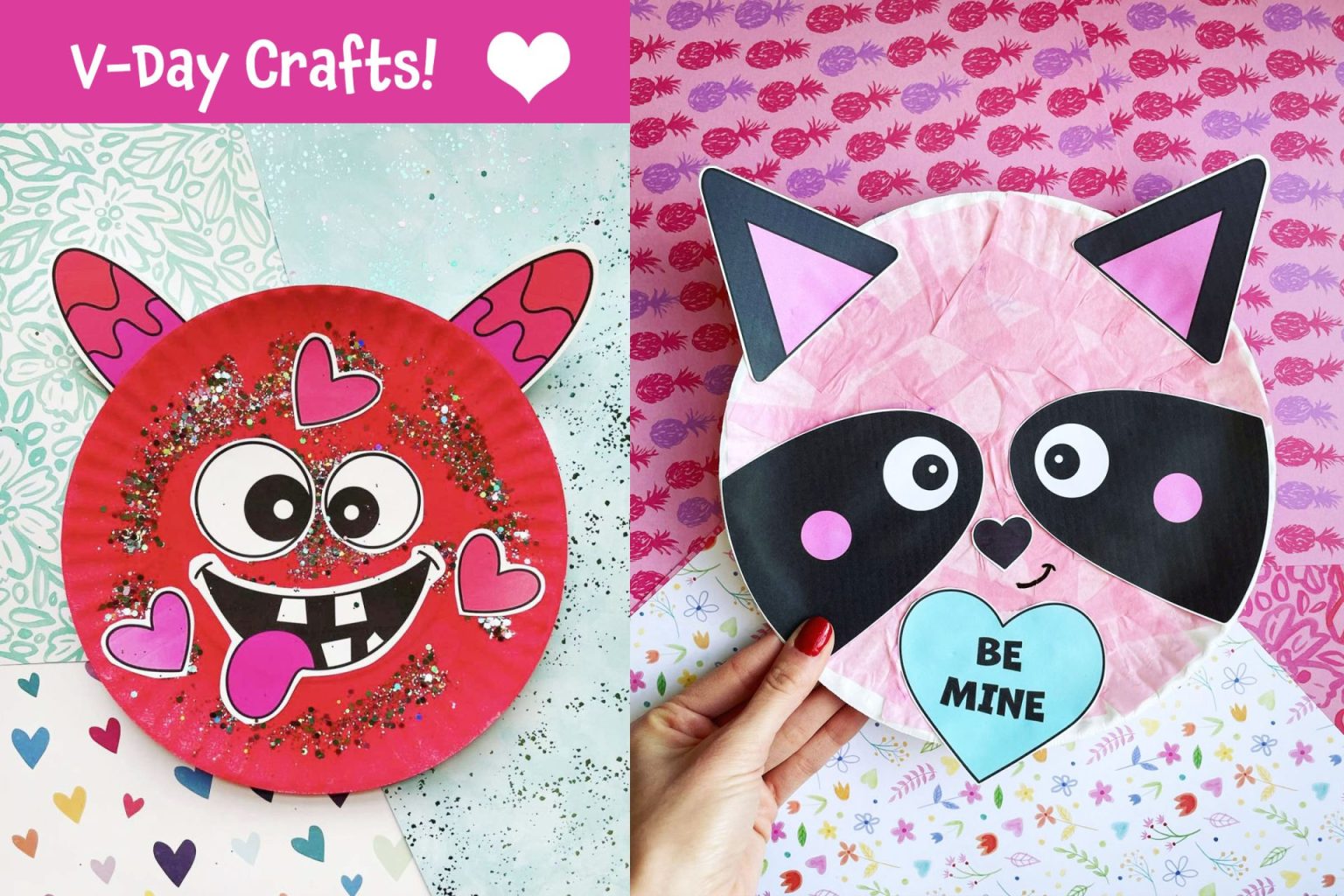 Free Printable Valentine's Monster Craft for Preschool! ⋆ The Hollydog Blog