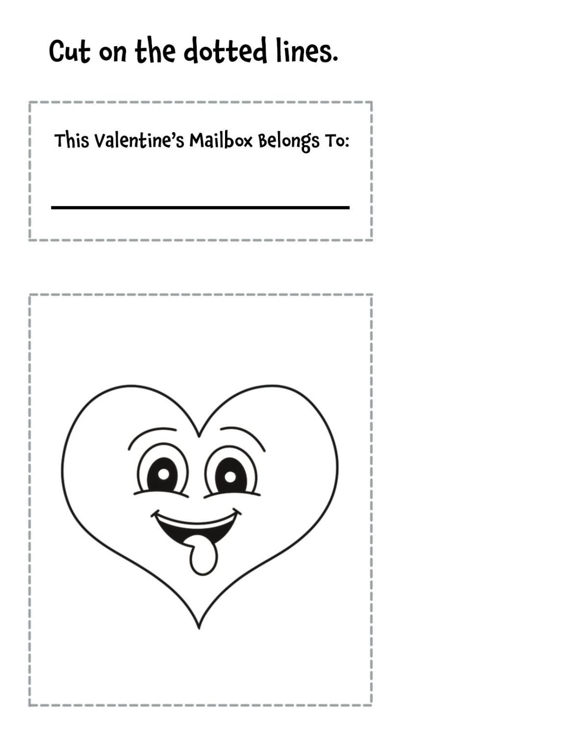 Free Valentine's Day Mailbox Printables for Preschool! ⋆ The Hollydog Blog