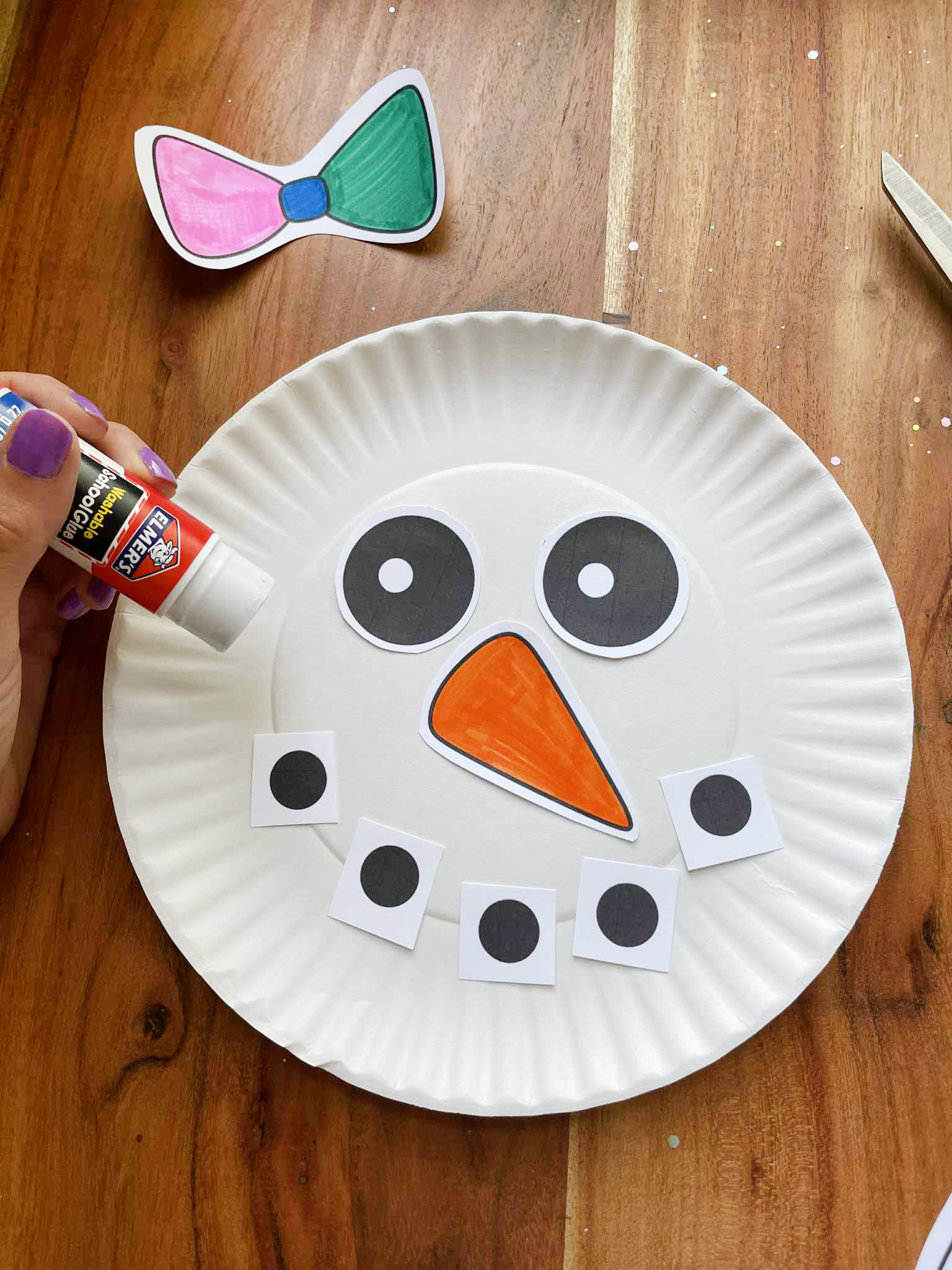Cute Snowman Craft for Kids with Free Cutouts! ⋆ The Hollydog Blog