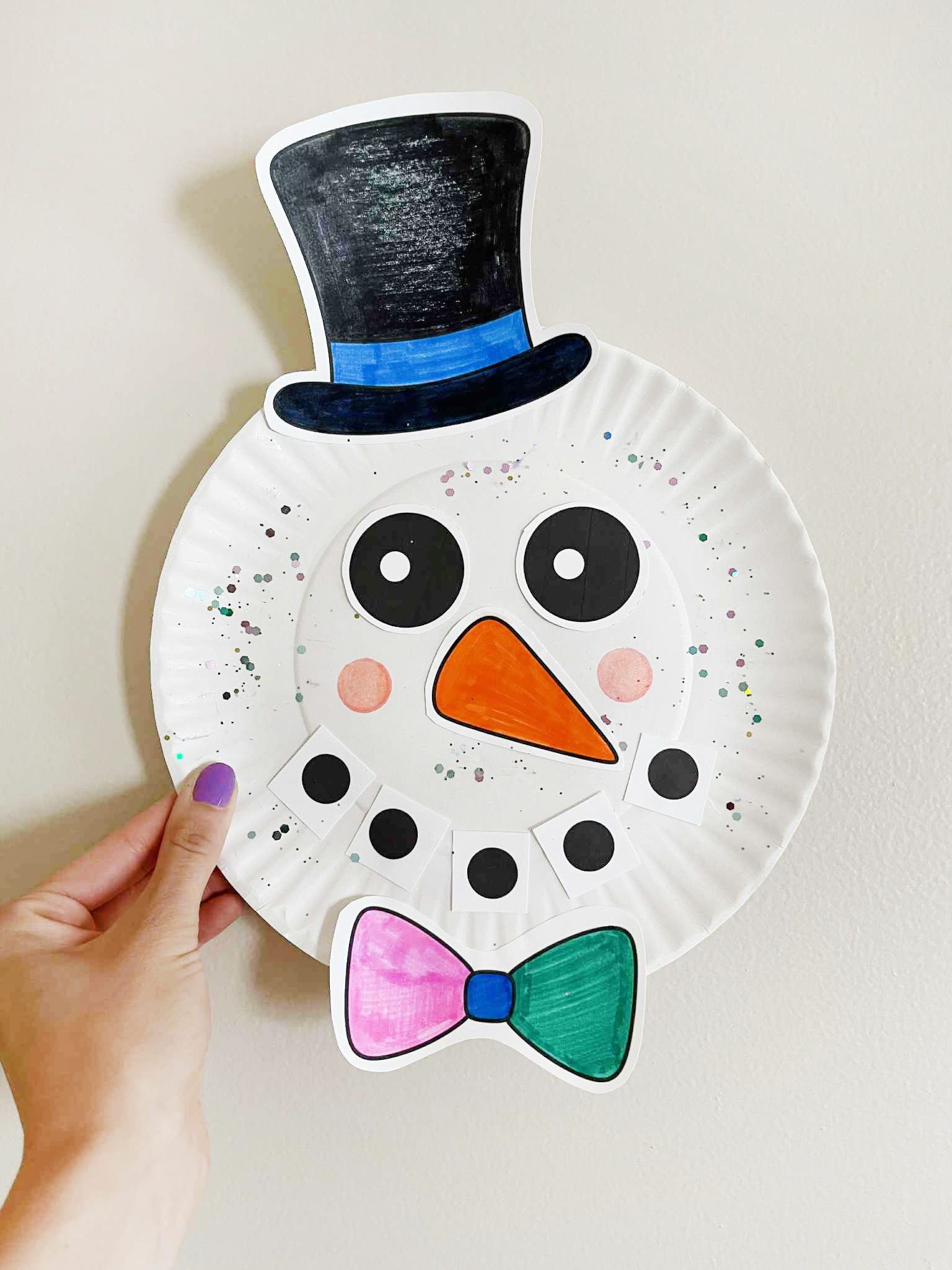 Cute Snowman Craft for Kids with Free Cutouts! ⋆ The Hollydog Blog