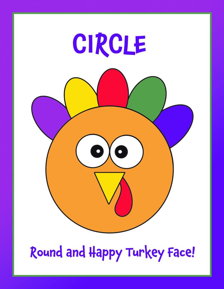 Free Turkey Playdough Mats for Preschool: Learn Shapes the Fun Way! ⋆ ...