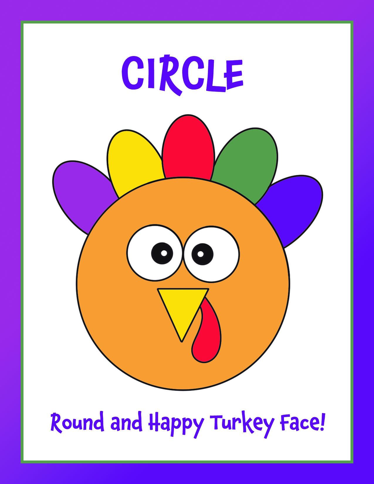 Free Turkey Playdough Mats for Preschool: Learn Shapes the Fun Way! ⋆ ...