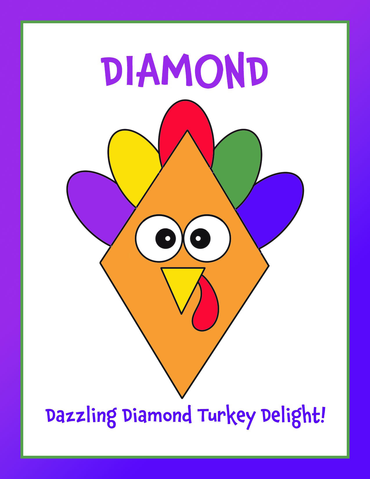 Free Turkey Playdough Mats for Preschool: Learn Shapes the Fun Way! ⋆ ...