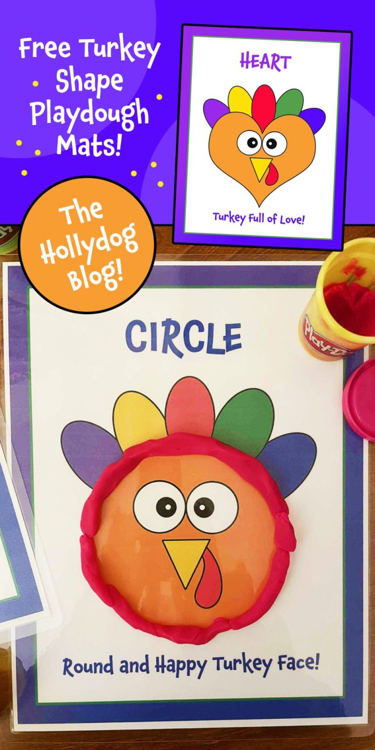 Free Turkey Playdough Mats for Preschool: Learn Shapes the Fun Way! ⋆ ...