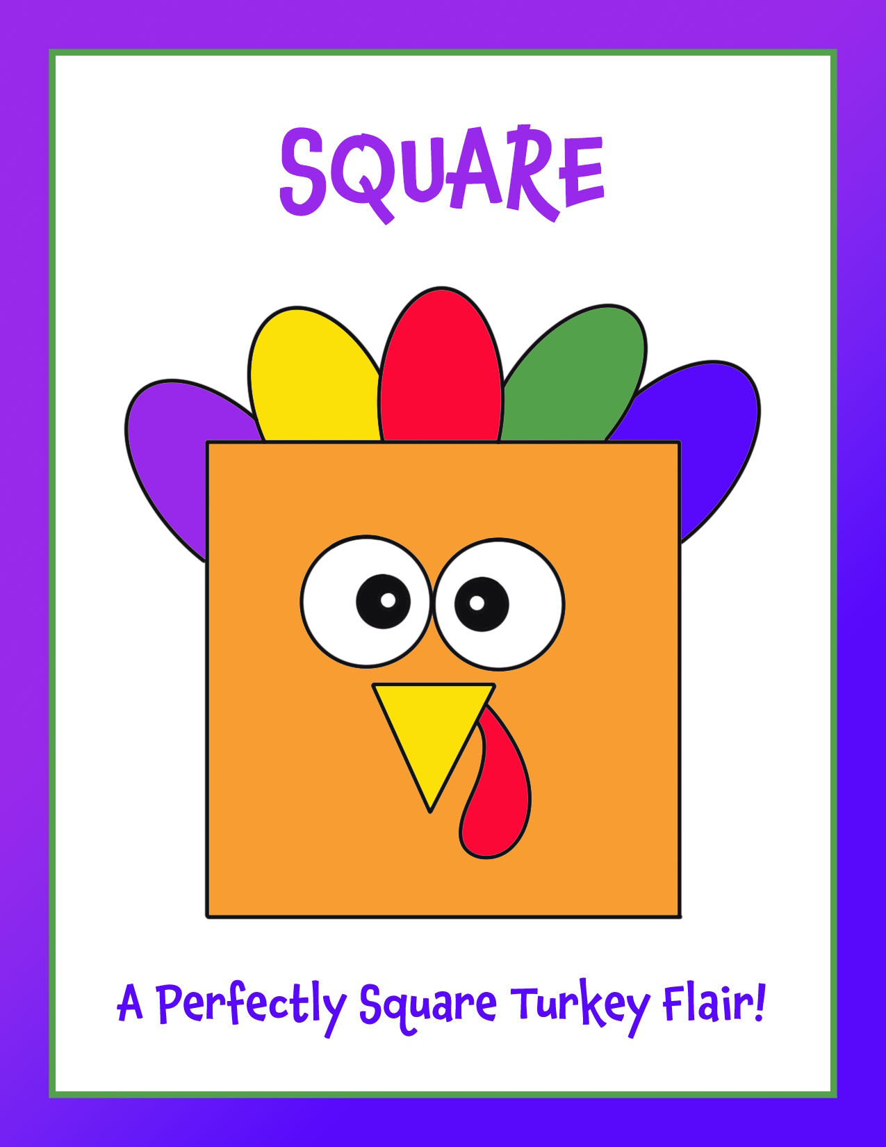 Free Turkey Playdough Mats for Preschool: Learn Shapes the Fun Way! ⋆ ...