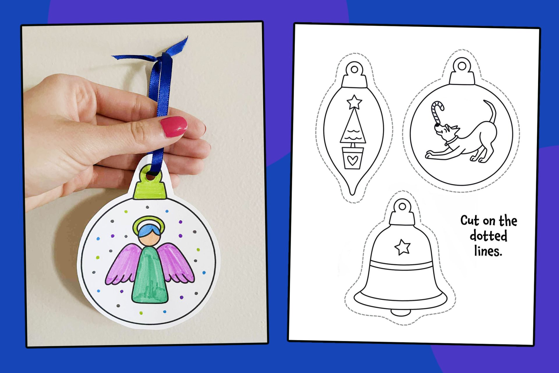 Cute Christmas Ornament Craft for Preschool (with free templates!) ⋆ ...