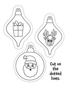 Cute Christmas Ornament Craft for Preschool (with free templates!) ⋆ ...